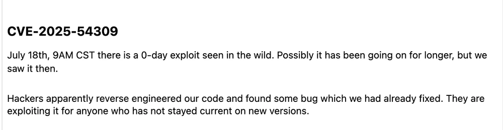 The One Where We Just Steal The Vulnerabilities (CrushFTP CVE-2025-54309)