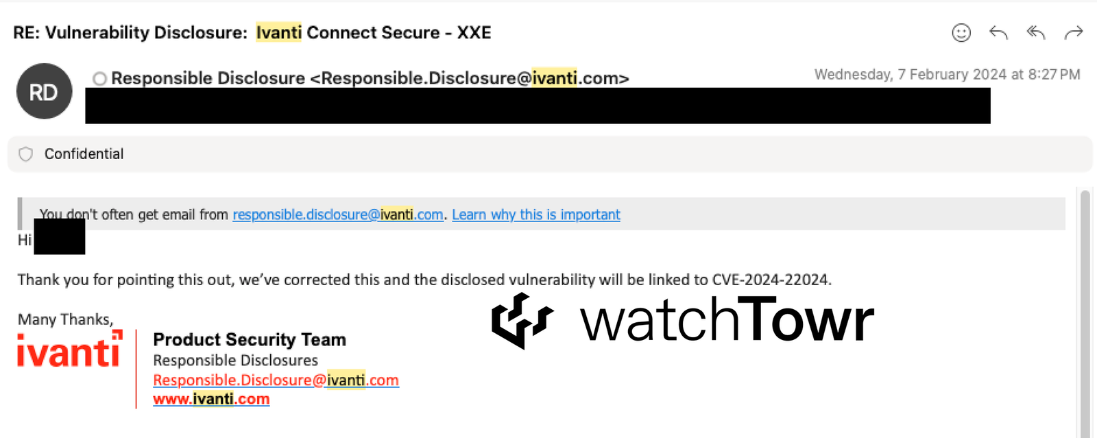 Ivanti Connect Secure CVE-2024-22024 - Are We Now Part Of Ivanti?